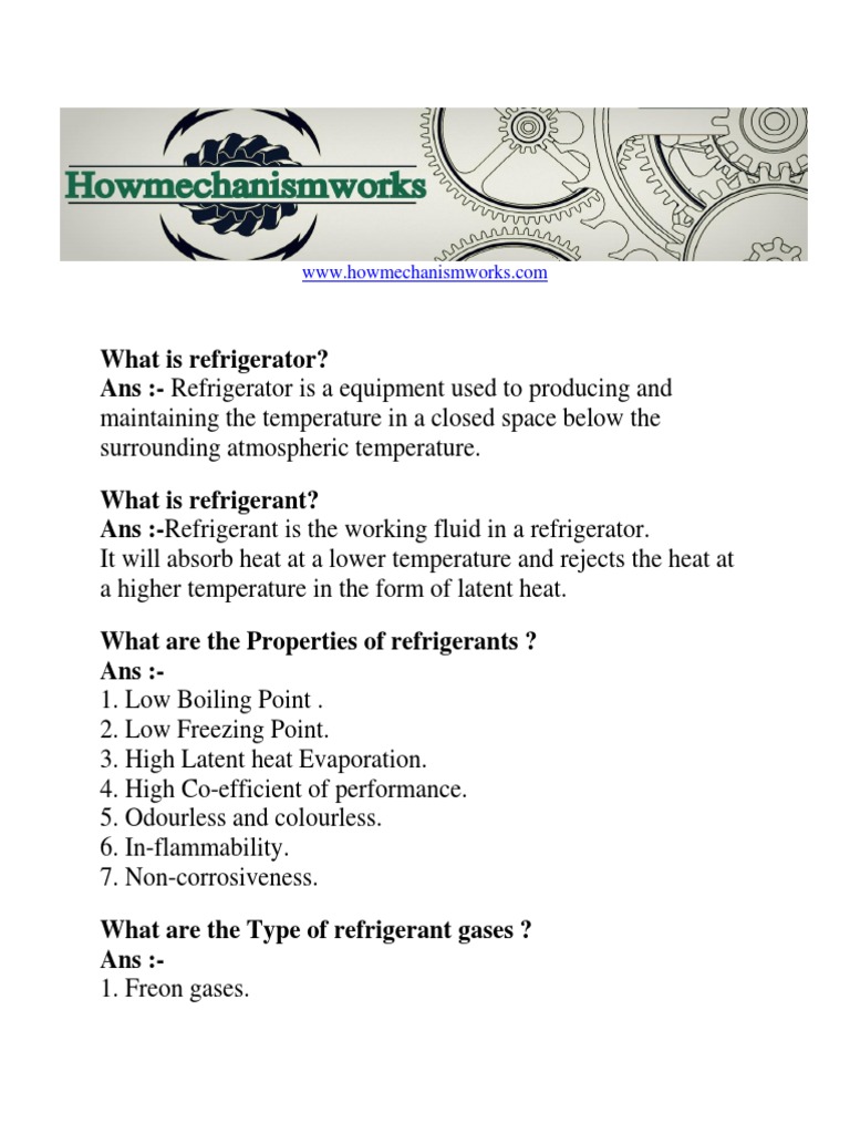 Basic Interview Questions On Hvac | PDF | Humidity | Air Conditioning