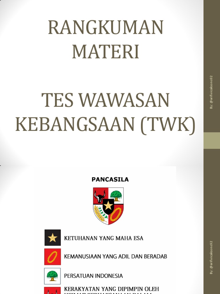 Rangkuman Materi TWK | PDF
