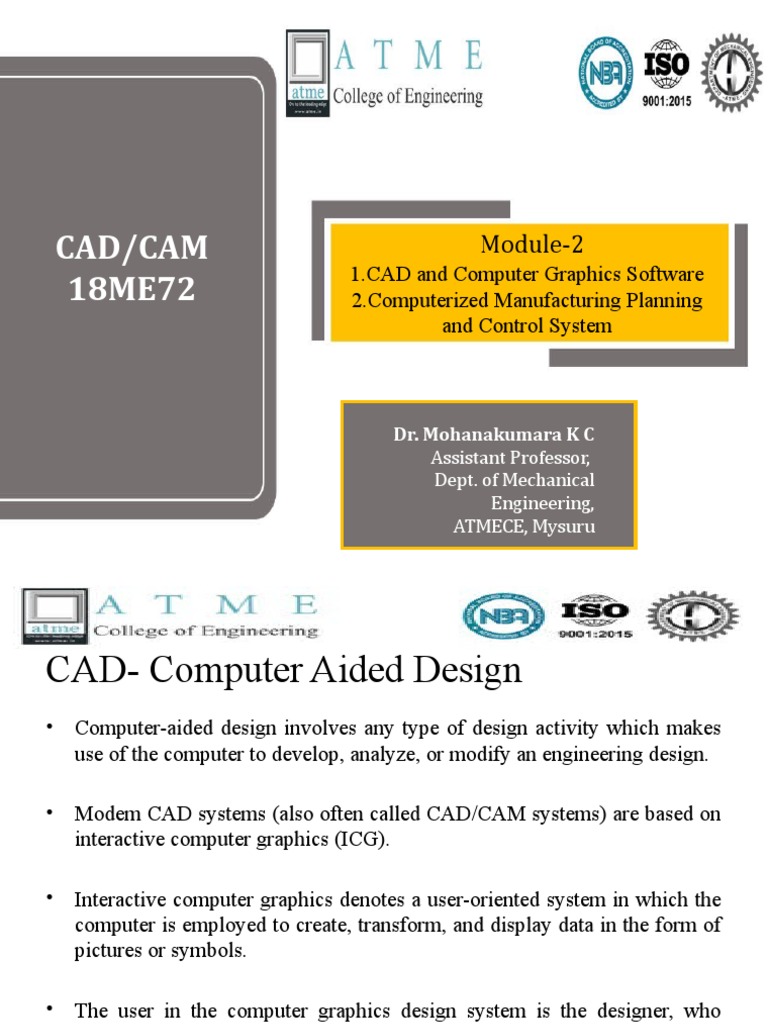 CIM Module 2 | PDF | Computer Aided Design | Technical Drawing