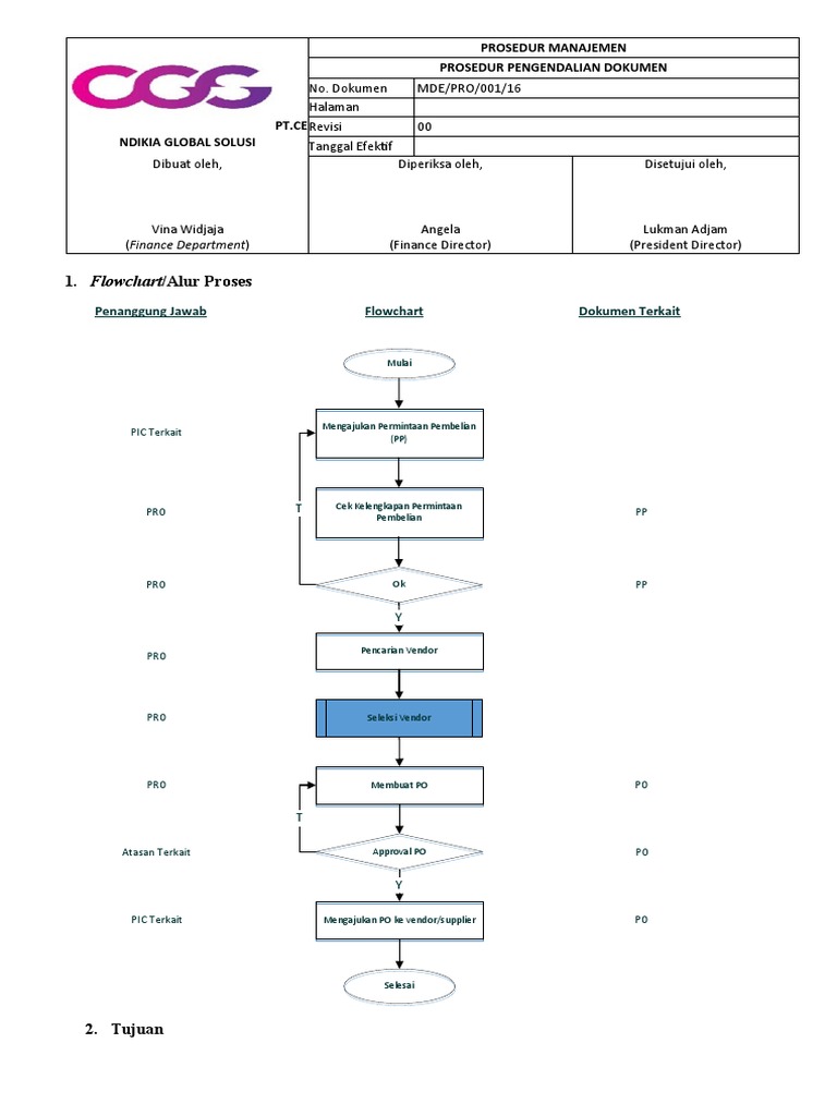 SOP Pembelian Barang | PDF