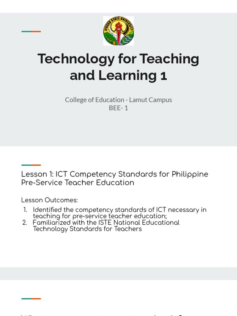 Lecture 1:technology For Teaching and Learning 1 | PDF | Educational ...