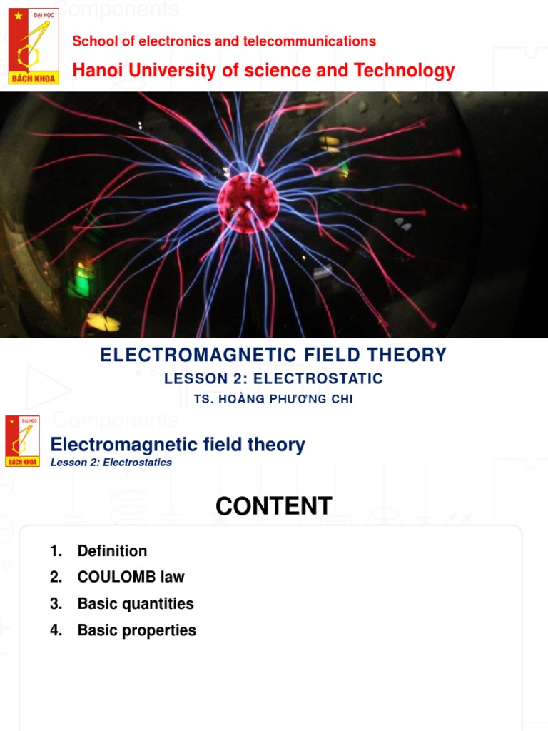 HUST-SET-ET3210 Lesson2 English | PDF | Electrostatics | Electric Field