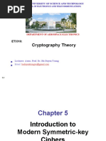 Introduction To Modern Symmetric-Key Ciphers | PDF | Cipher | Cryptography
