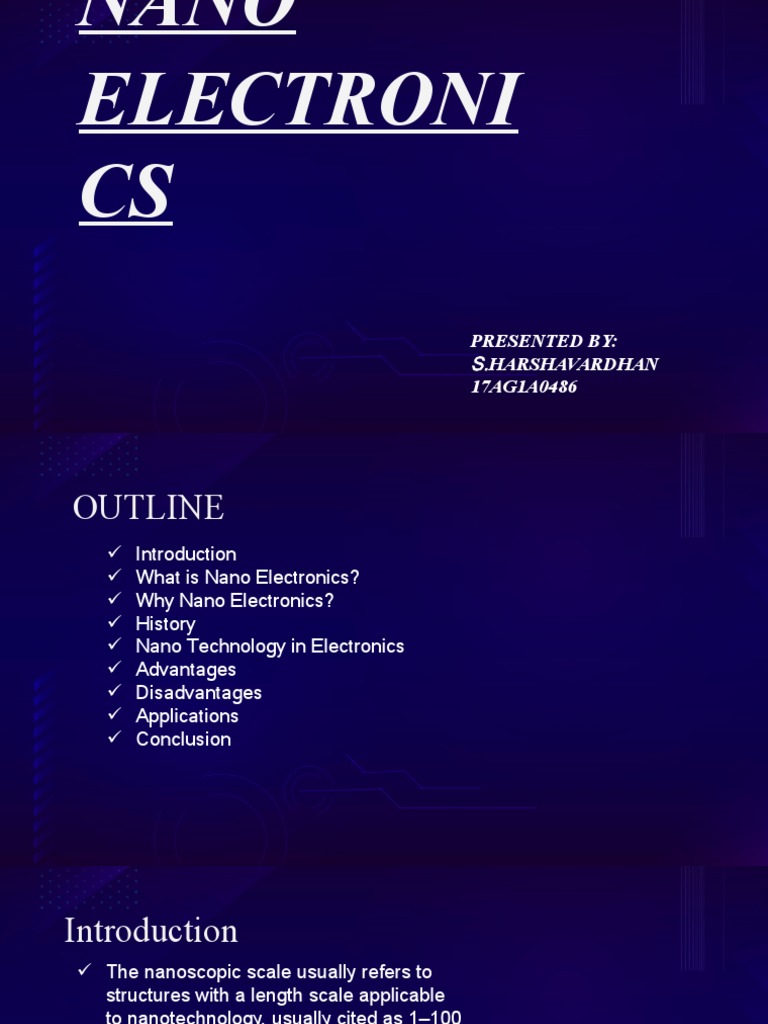 Nano Electronics | PDF | Nanotechnology | Integrated Circuit
