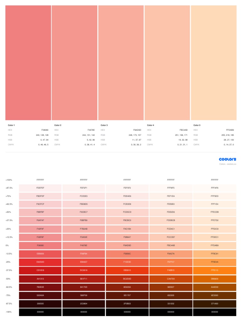 Palette | PDF | Rgb Color Model | Communication Design