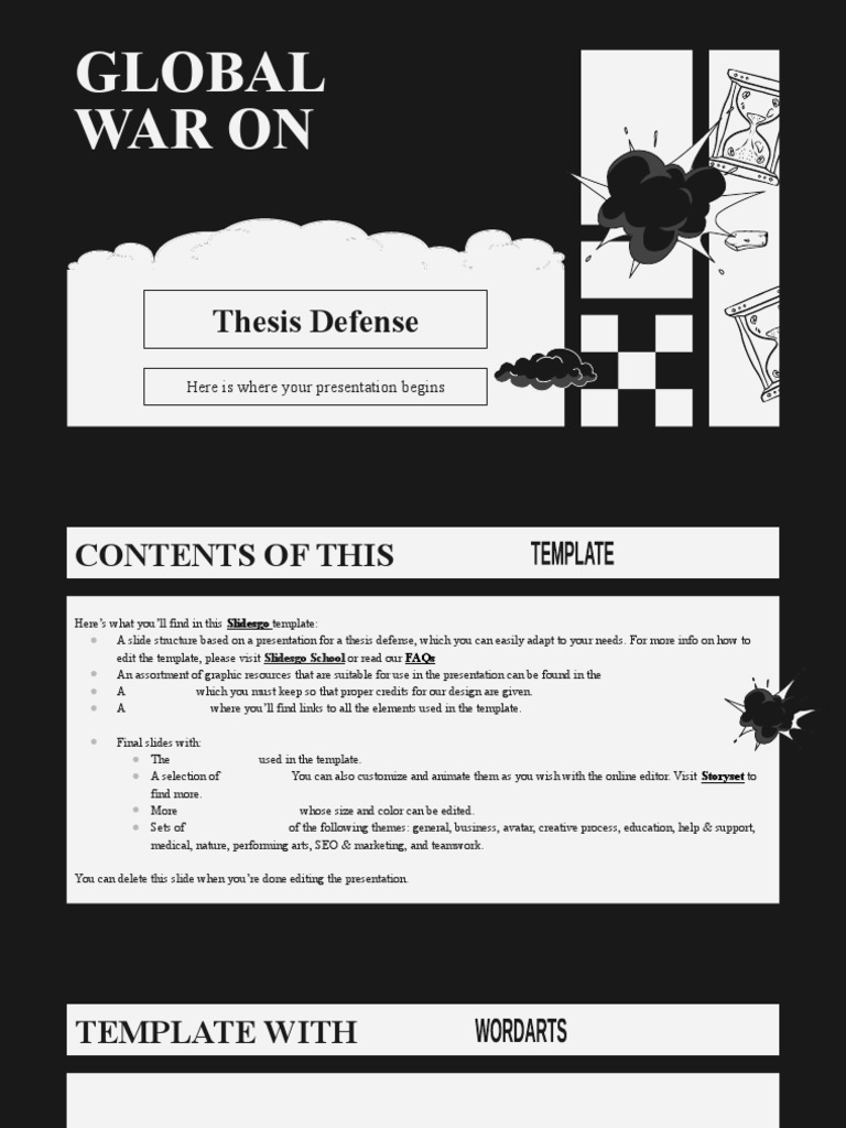 Global War On Terrorism Thesis Defense by Slidesgo | PDF | Planets ...