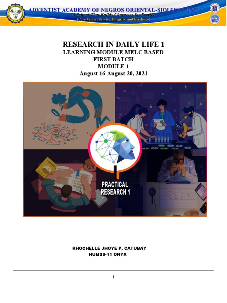 Research Module for Daily Life | PDF | Qualitative Research | Ethnography