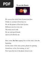 Poem-Planet Roll Call | PDF | Planets | Solar System