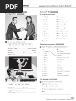 Cambridge Starters Reading & Writing Test | PDF