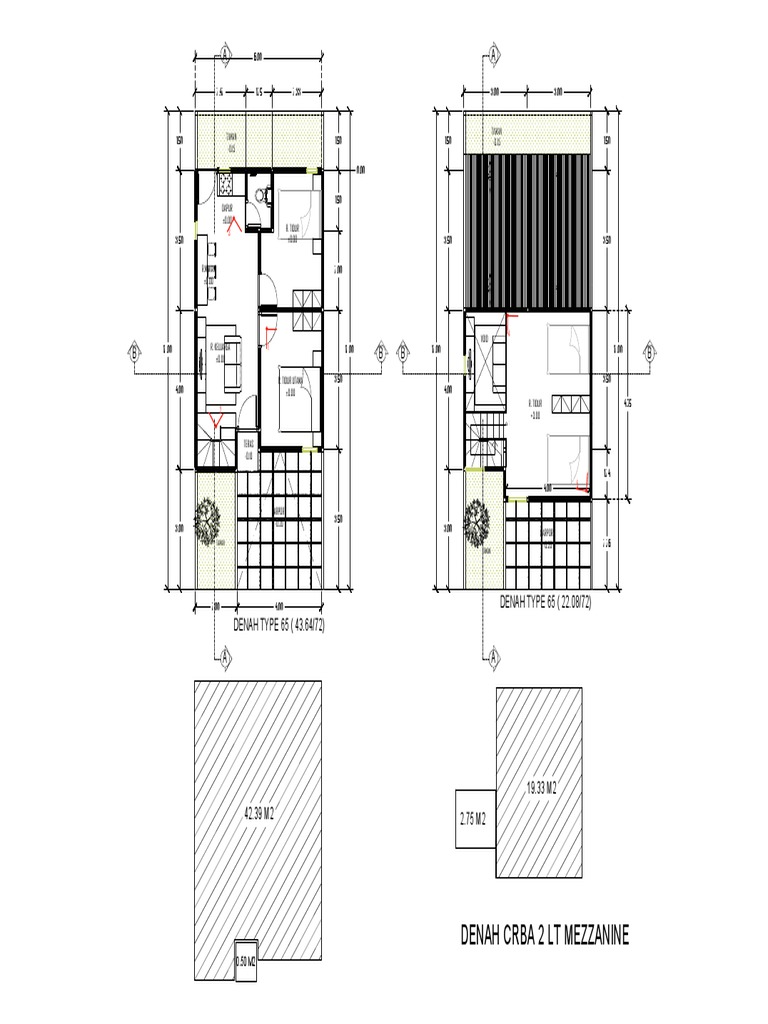 Denah 2 LT Mezztipe Saphire | PDF