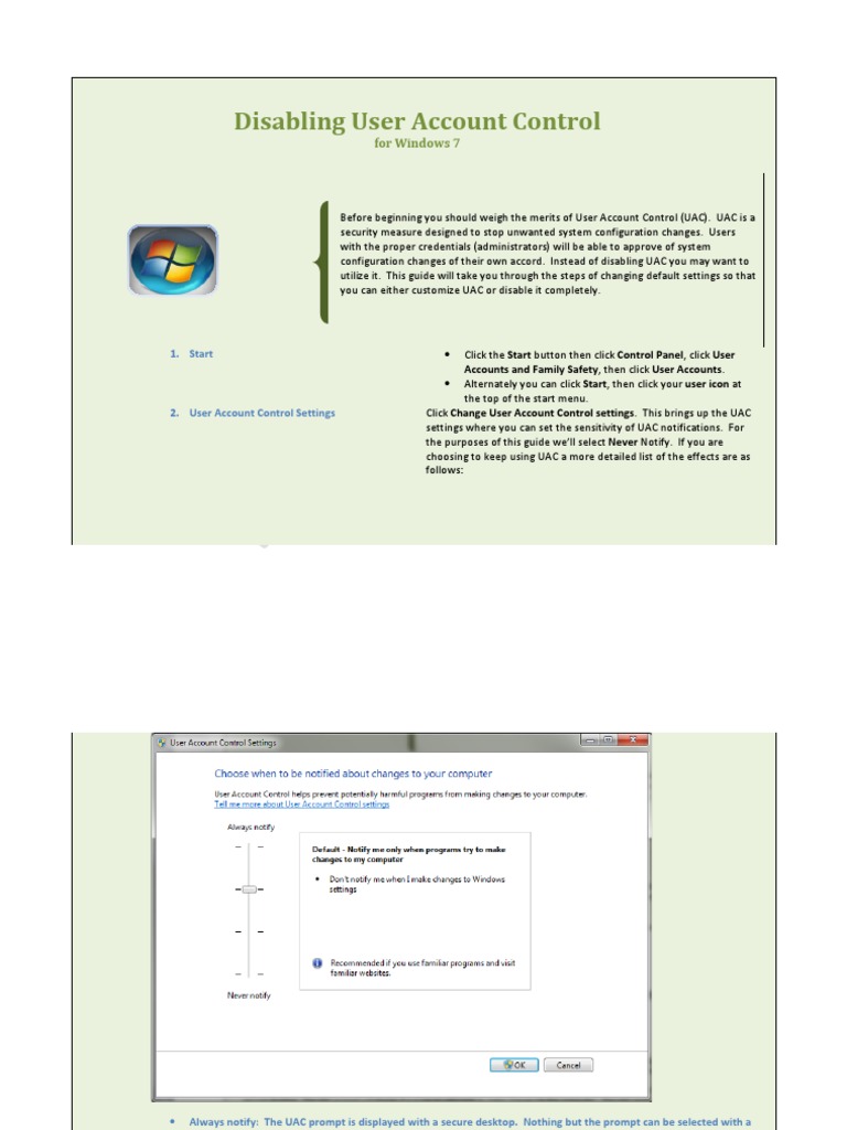 Disabling User Account Control | PDF | Superuser | Cybercrime