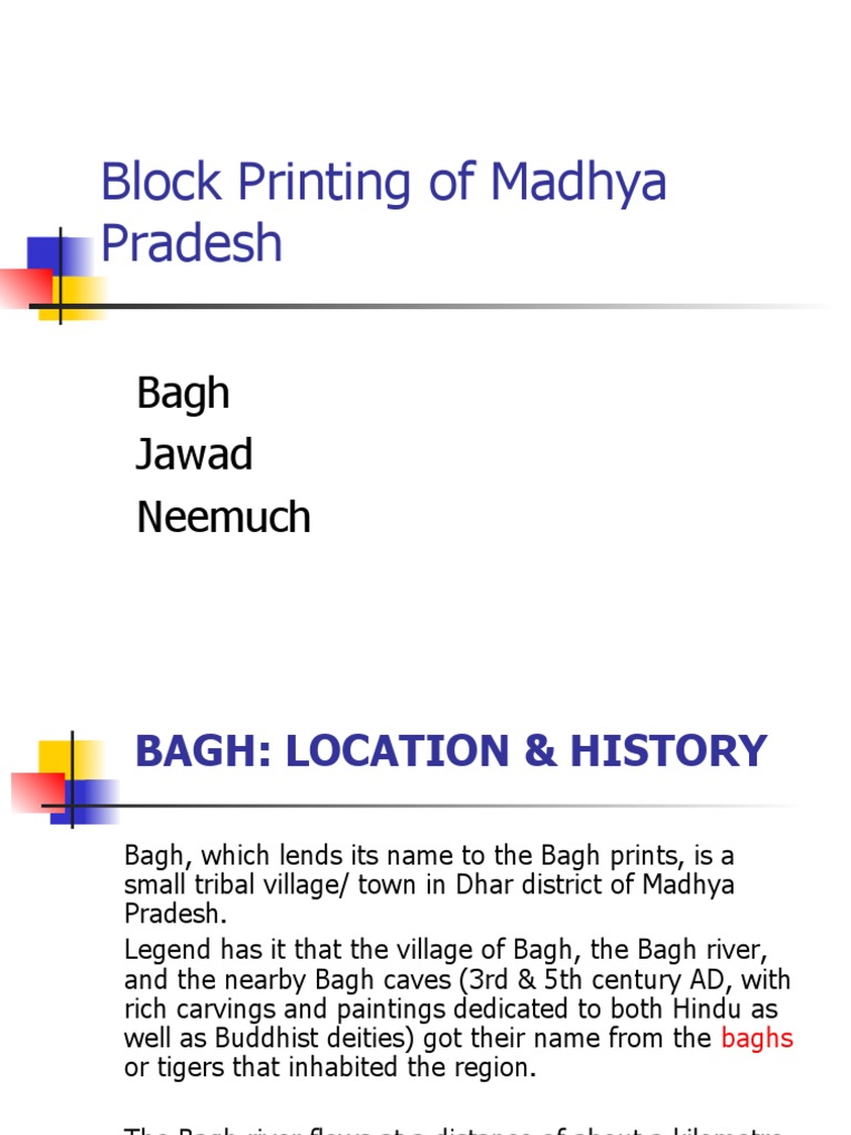 Block Printing of Madhya Pradesh: Bagh Jawad Neemuch | PDF