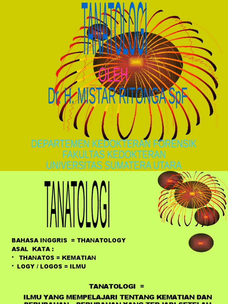 Tanatologi: Ilmu Kematian dan Perubahan Post-Mortem | PDF | Pengembangan Diri | Sains & Matematika