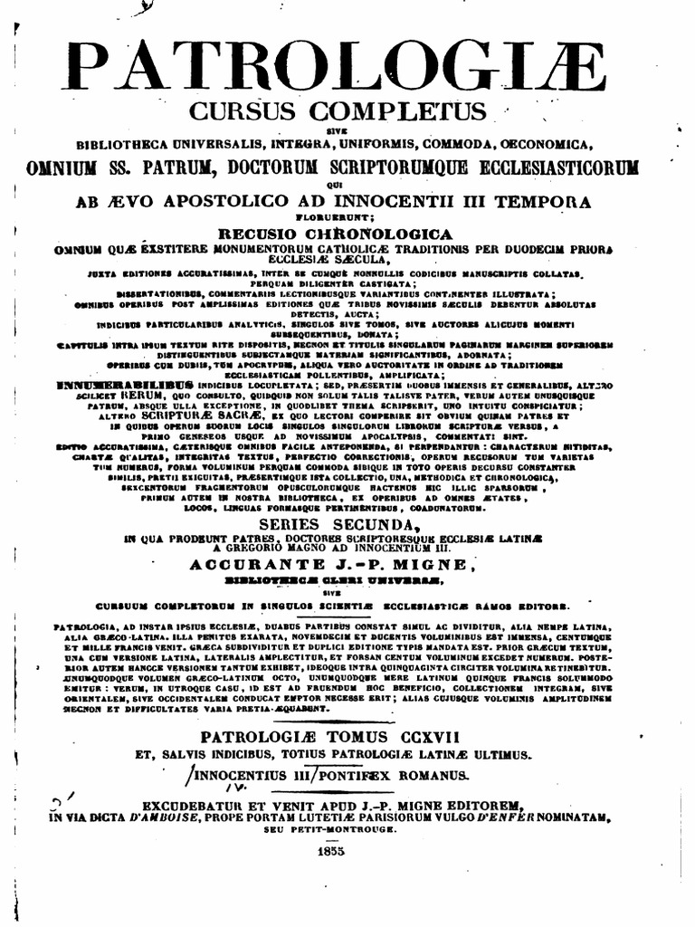 INOCENCIO III, de Contemptu Mundi PL | PDF