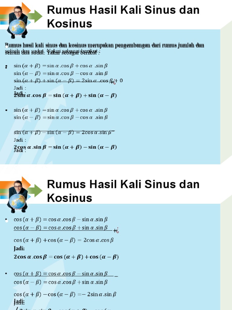 Rumus Hasil Kali Sinus Dan Cosinus | PDF