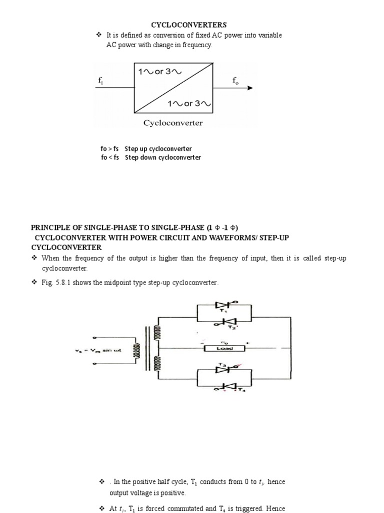 Cycloconverter | PDF | Alternating Current | Power Engineering