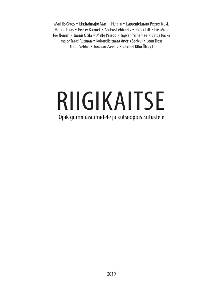 Riigikaitseopik | PDF
