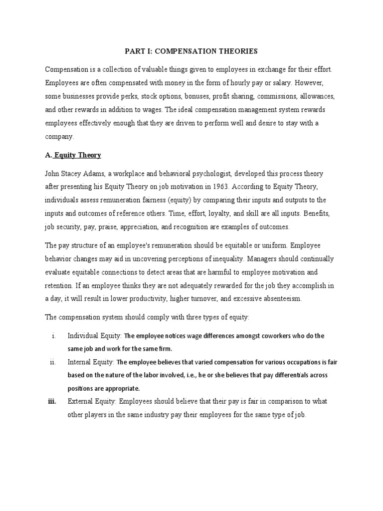 Motivating Employees Through Effective Compensation: An Analysis of ...