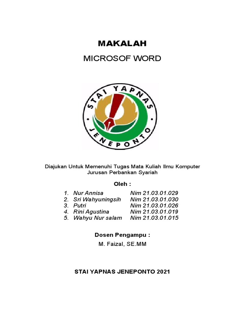 Makalah MS Word | PDF