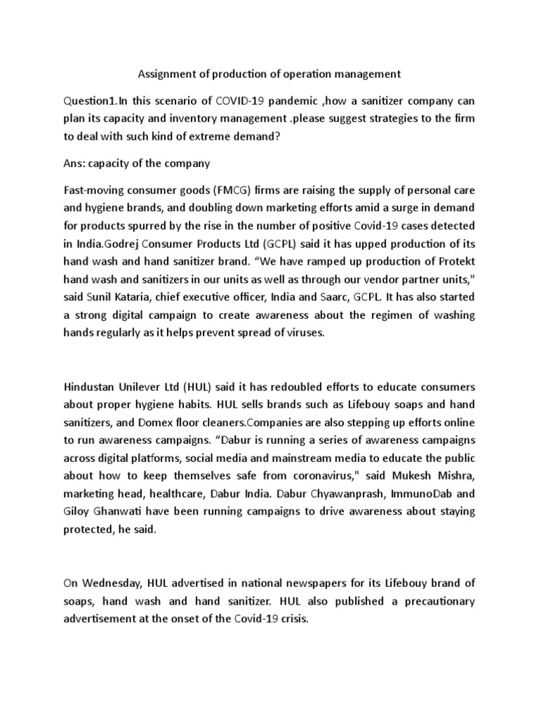 Pom Assignment | PDF | Retail | Inventory