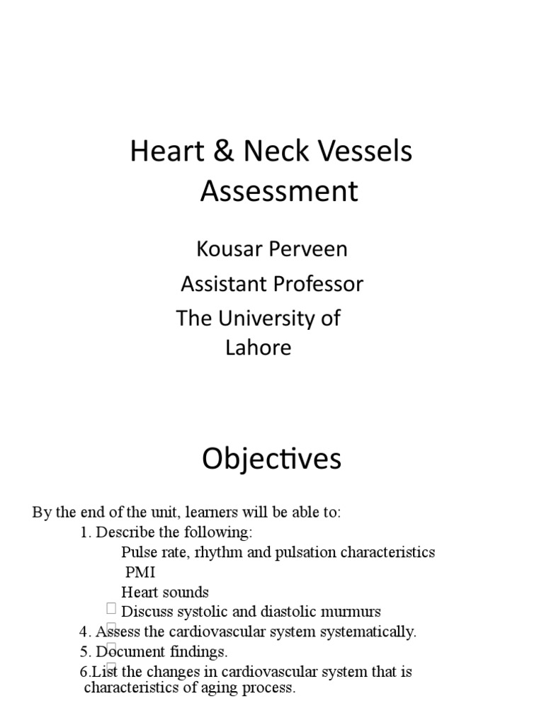14.heart Assessment | PDF | Heart Valve | Pulse