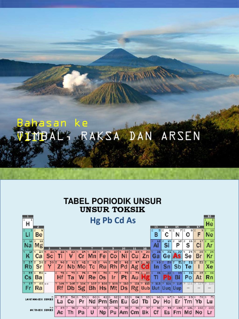 Viii - Timbal, Merkuri Dan Arsen | PDF | Kajian Bahasa Asing ...