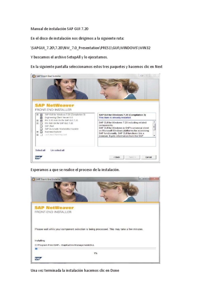 Manual de Instalación SAP GUI 7 | PDF