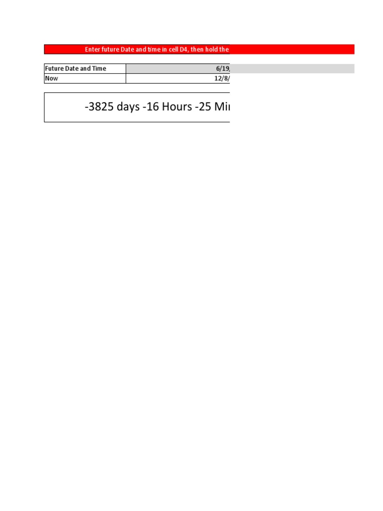 Trip Countdown 1 | PDF