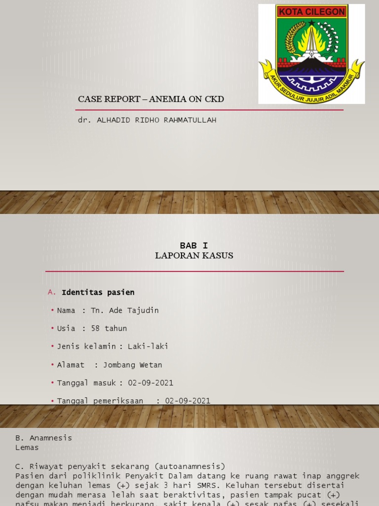 Anemia pada Pasien CKD Stadium IV | PDF