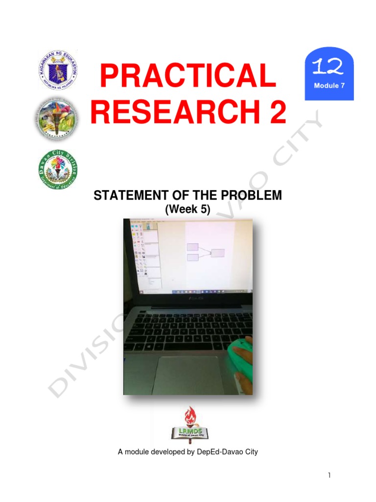 Q1 Practical Research 2 Module 7 9 W5 | PDF | Question | Learning