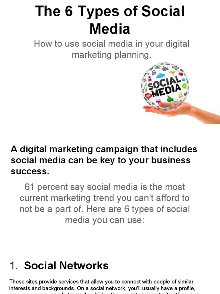 Types of Social Media | PDF | Blog | Popular Culture & Media Studies