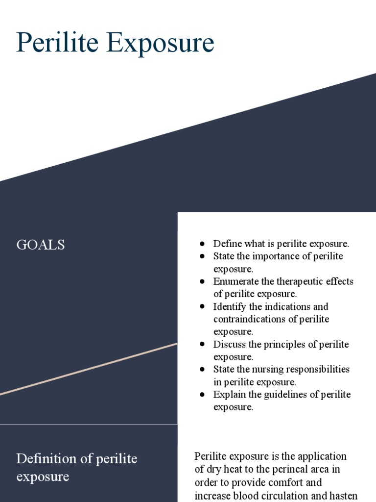 Perilite Exposure | PDF | Wound | Circulatory System