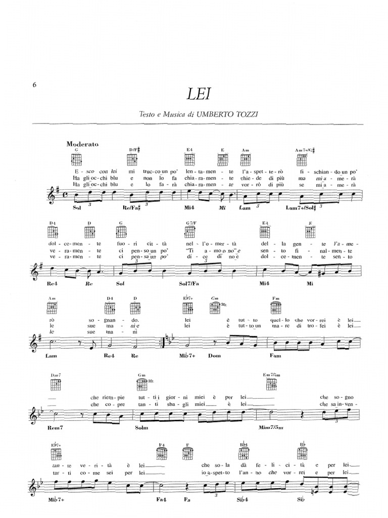 Umberto Tozzi - Lei | PDF