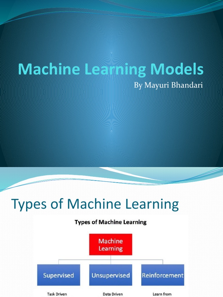 2.machine Learning Models | PDF | Mean Squared Error | Machine Learning