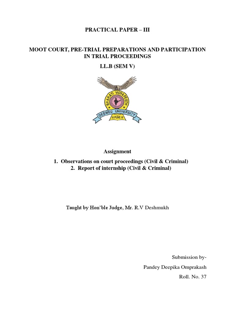 Court Proceedings Observation Report | PDF | Law