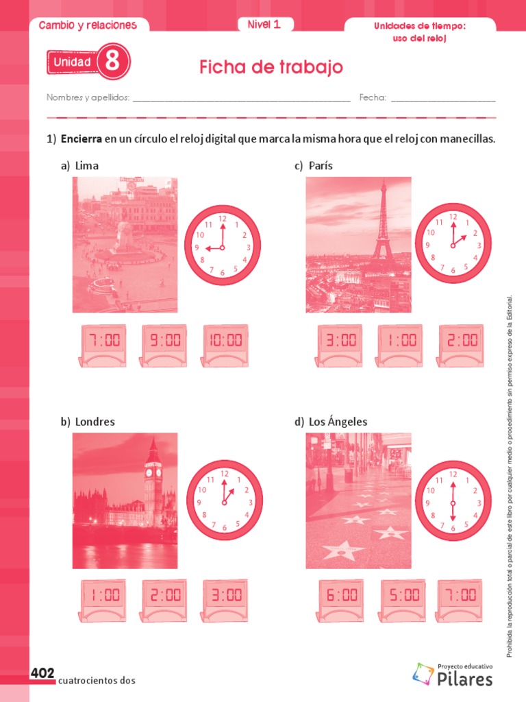 Unidades de Tiempo | PDF | Reloj