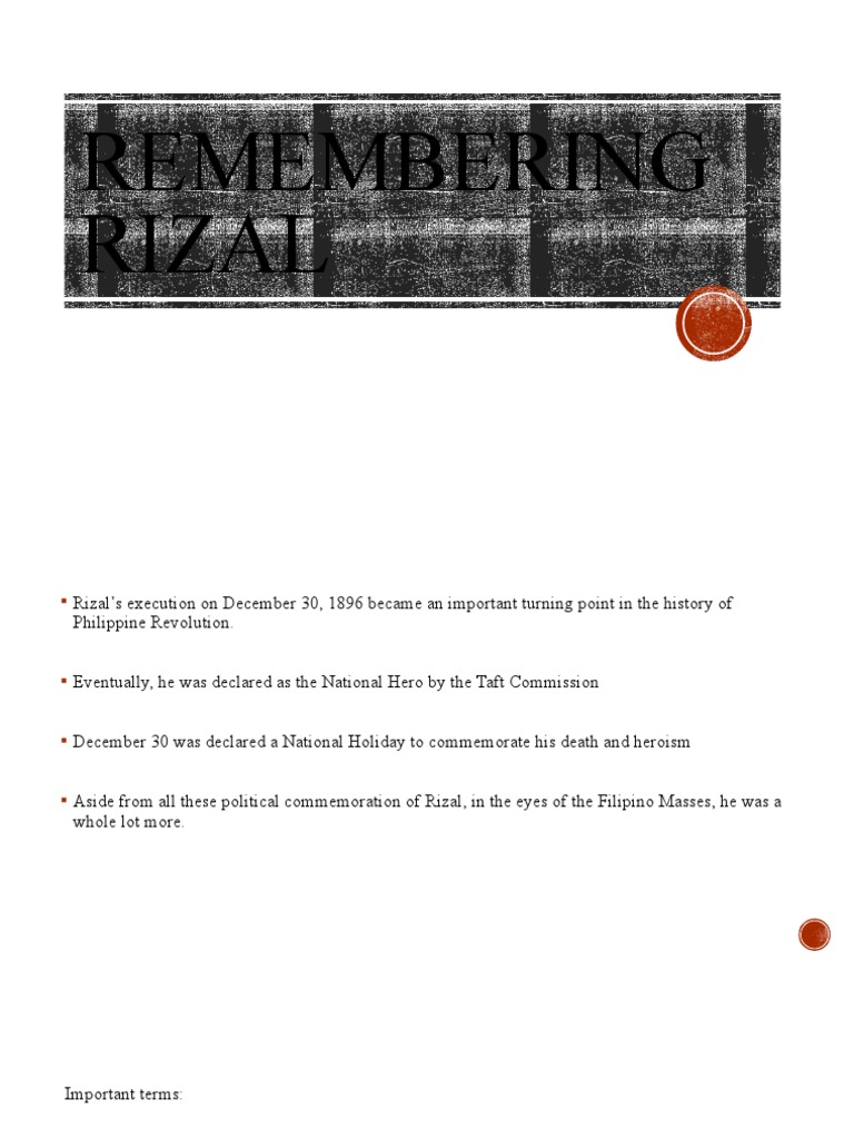Remembering Rizal | PDF