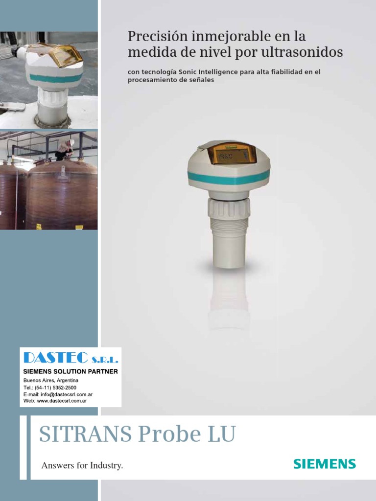 Sitrans Probelu - Transmisor de Nivel - Siemens | PDF