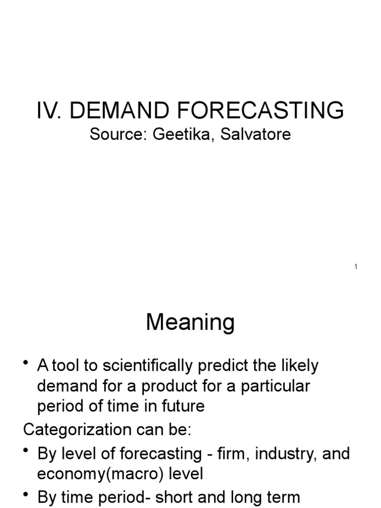 PT Session 4. Demand Forecasting | PDF | Forecasting | Moving Average