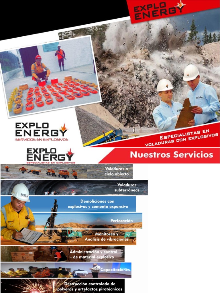 Brochure Empresa Exploenergy | PDF | Demolición | Minería