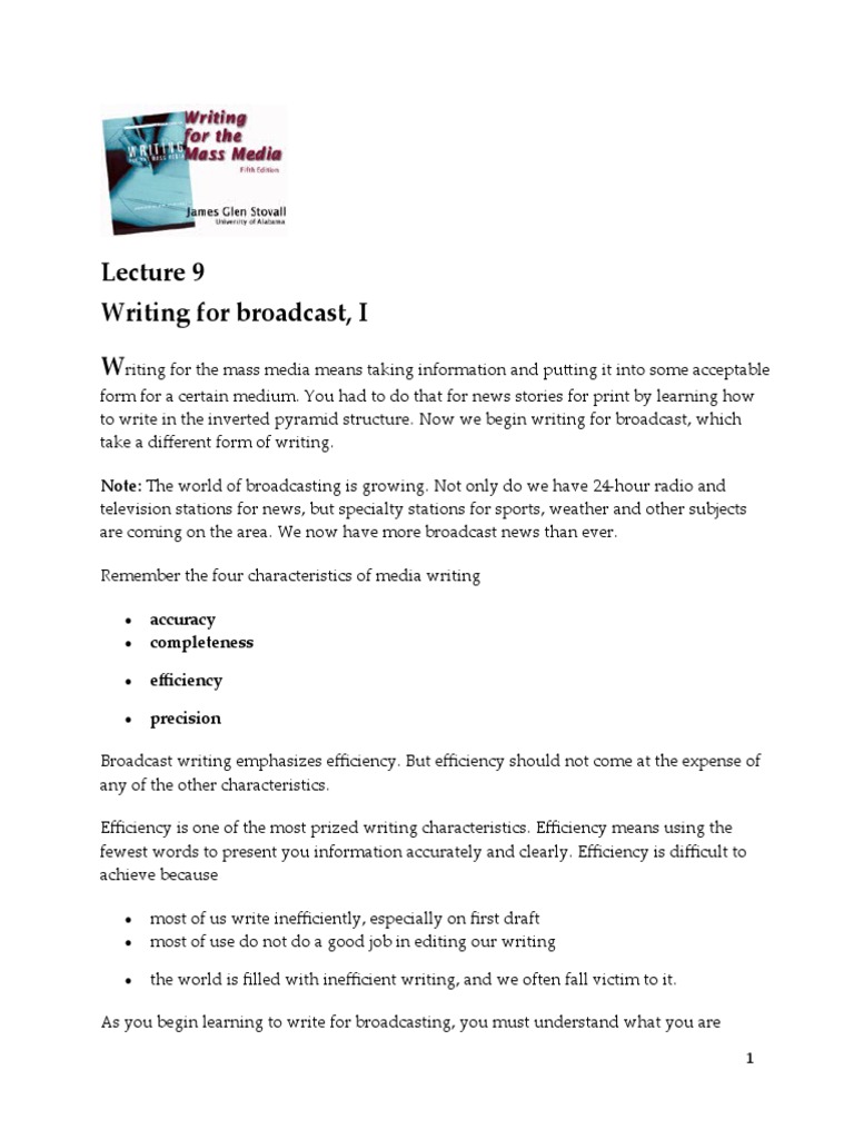 Broadcast News Material | PDF | News | Broadcast Journalism