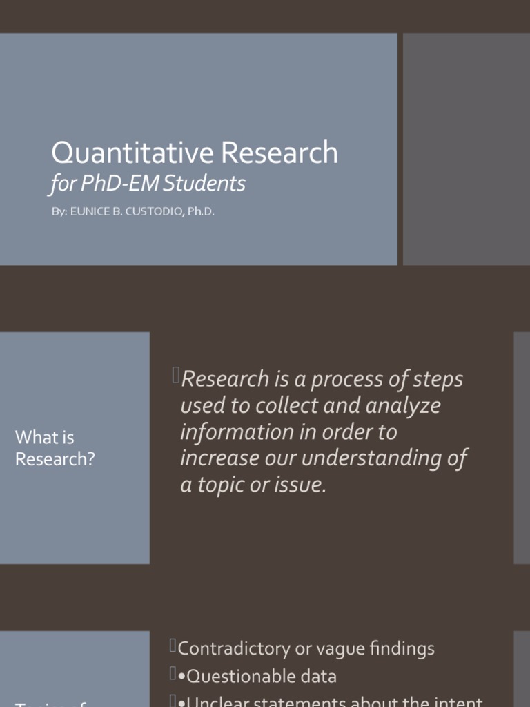 Quantitative Methods Lesson 1 | PDF | Quantitative Research | Survey Methodology