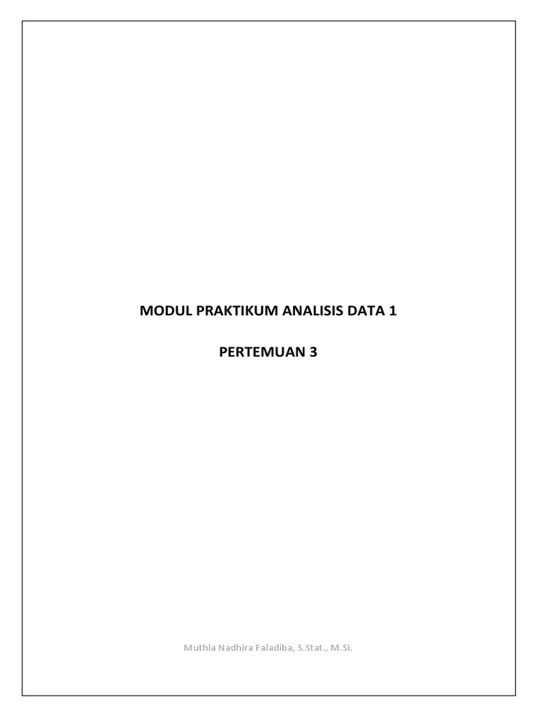 Prak - Pertemuan 3 | PDF | Komputer