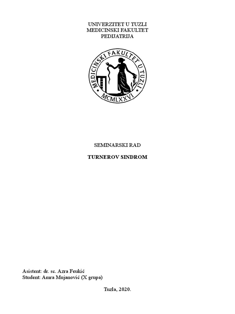 Pedijatrija - Turnerov Syndrom | PDF