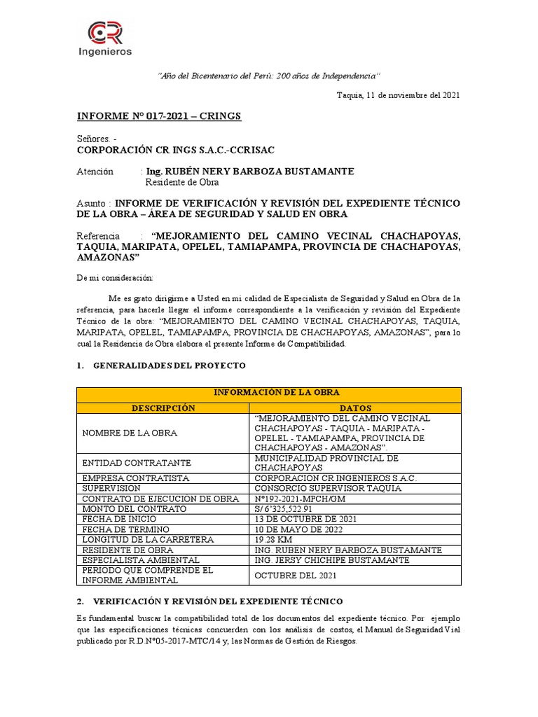 Informe 017 | PDF