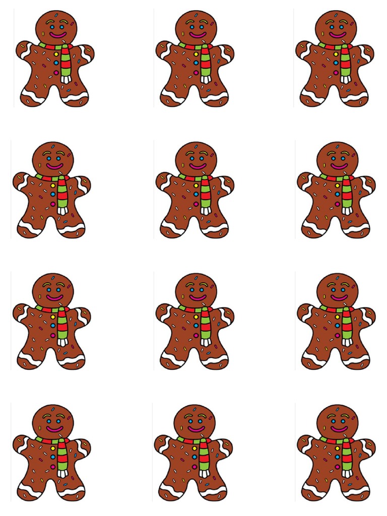Macaron Sablon - Gingerbread Man | PDF
