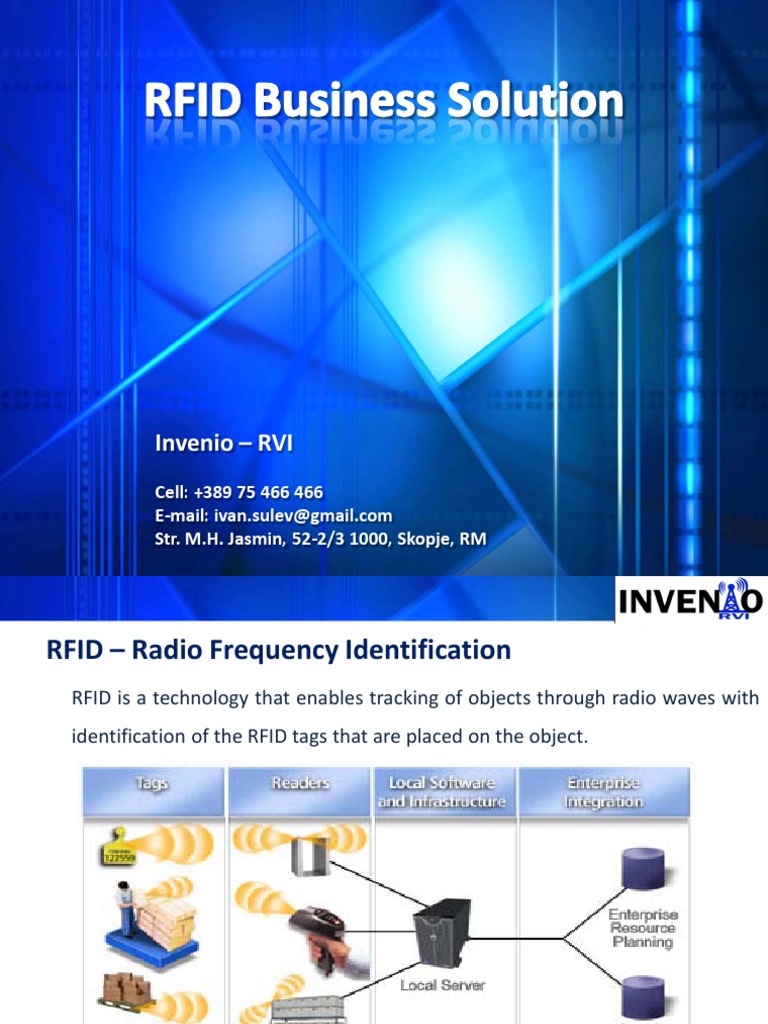 Rfid Invenio Eng | PDF | Radio Frequency Identification | Inventory