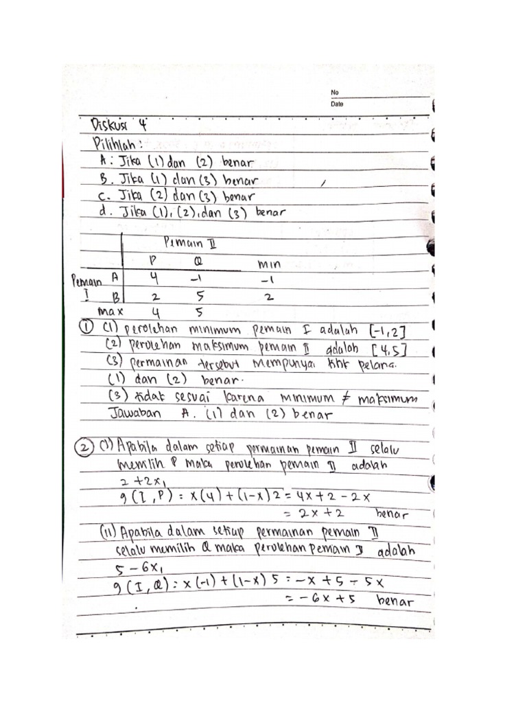 Diskusi 4 - Riset Operasional Sri Maryati | PDF