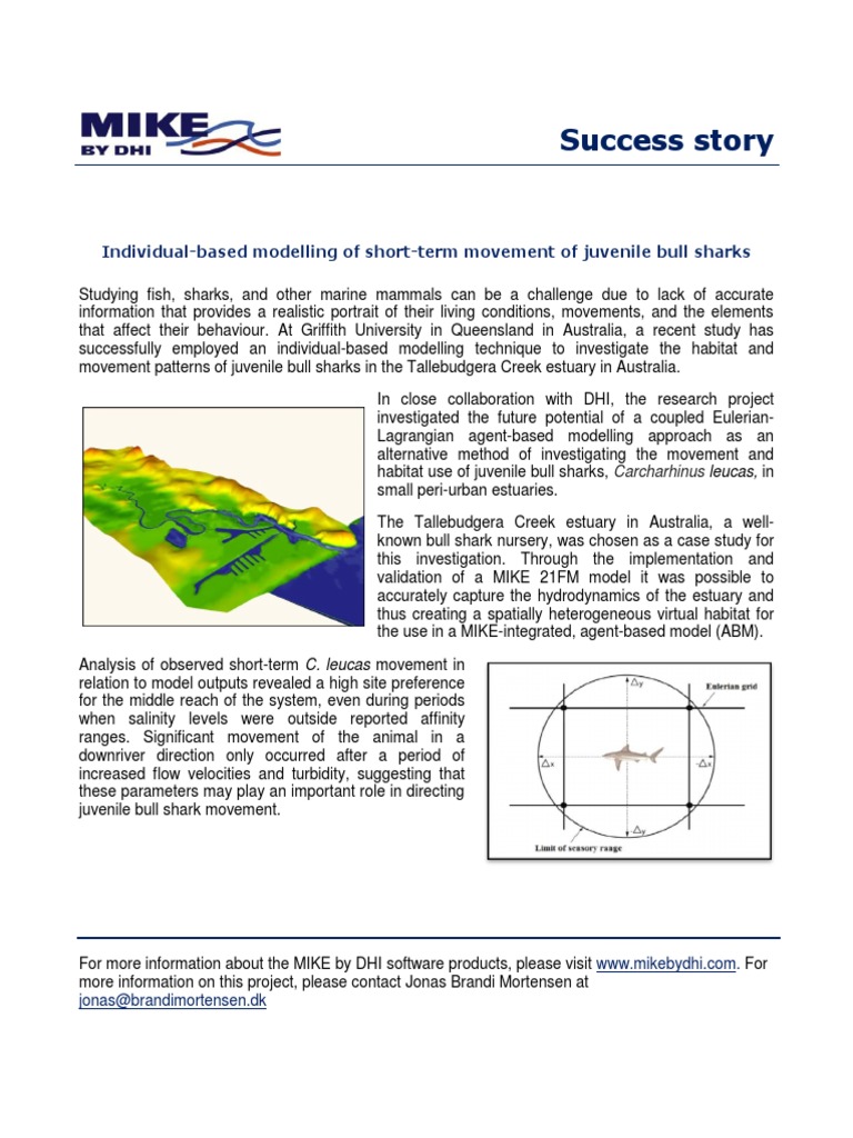 Success Story, Individual-Based Modelling, Juvenile Bull Sharks | PDF ...