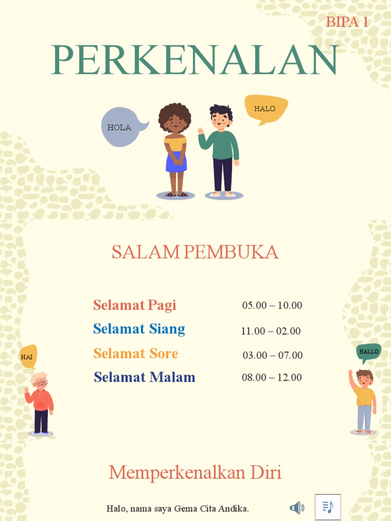 Perkenalan Diri dan Orang Lain | PDF